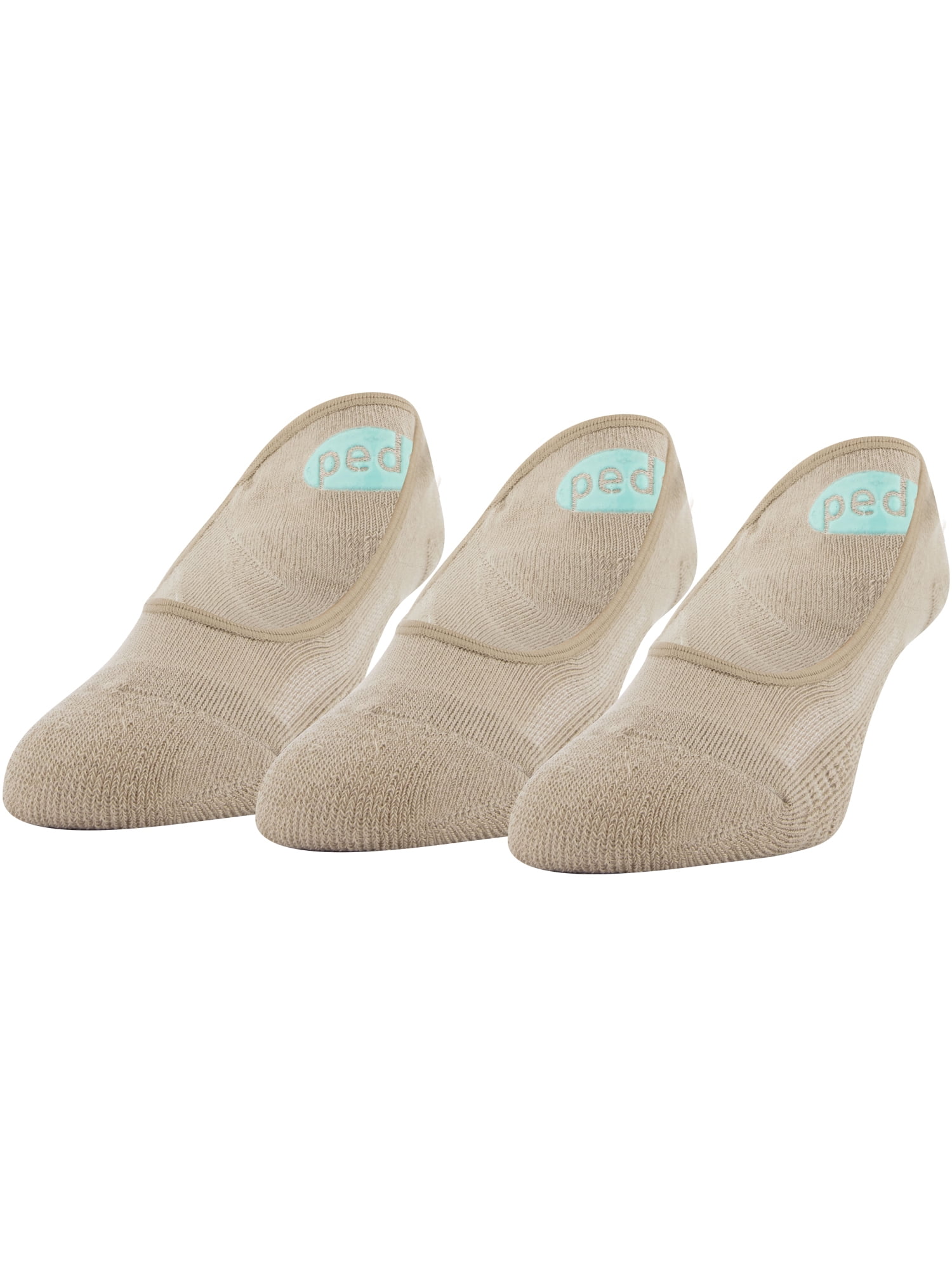 Peds Women's Cushion Super Low Cut No Show Liners, Shoe Sizes 5-10, 5 ...