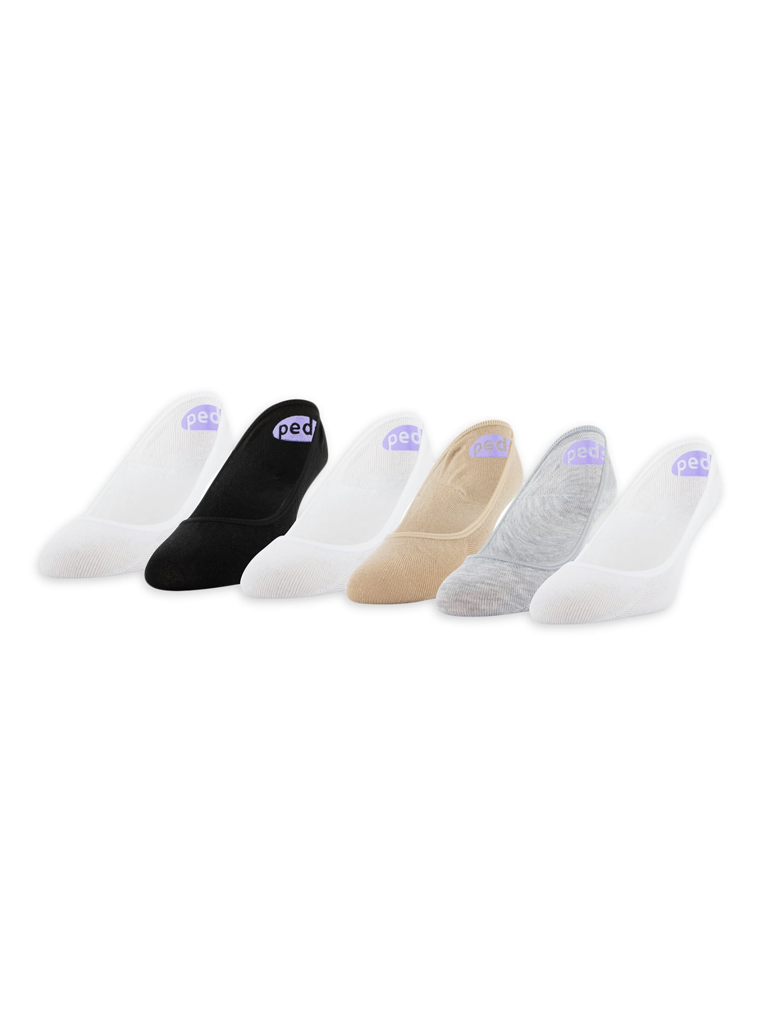 PEDS Women's Low Cut Lightweight Liner Socks, 6 Pairs - Walmart.com