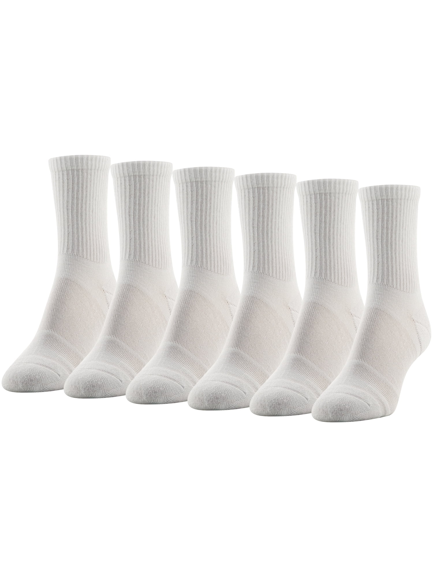 Peds Women's All Day Active Mid Crew Socks, 6 Pairs - Walmart.com