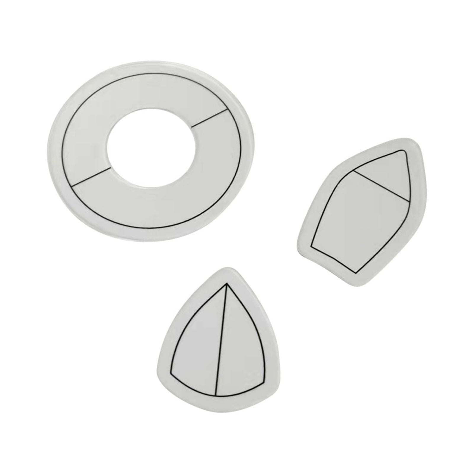 Pedty 1 Sewing Template,3-piece Special-shaped Hollow Sewing Kit ...