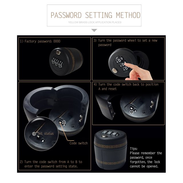 Pedty 1X Combination Lock,Protected Bottle Wine Password Bottle Lock ...