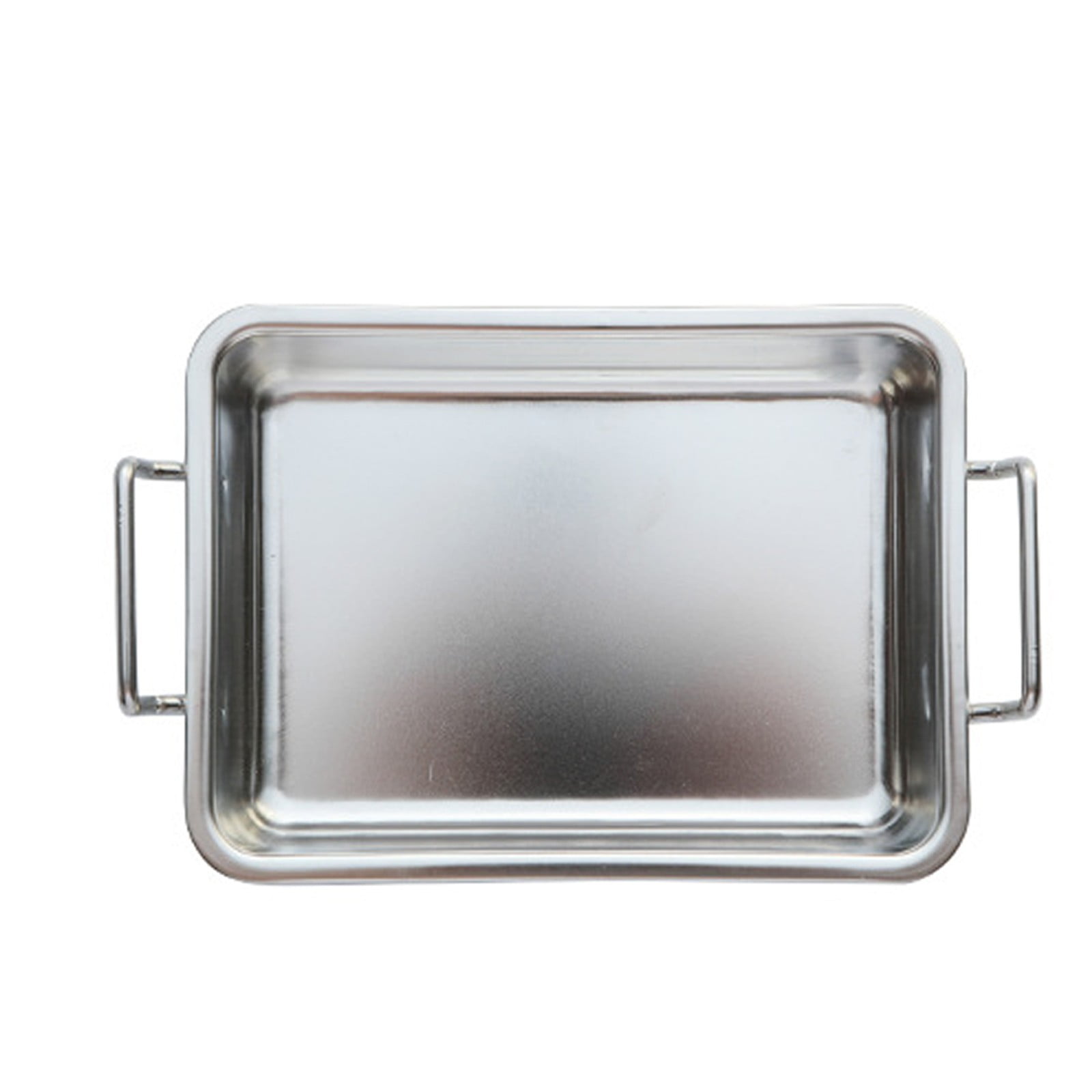 Pedty 1X Food Tray,Stainless Steel Snack Tray With Ears Barbecue Tray ...