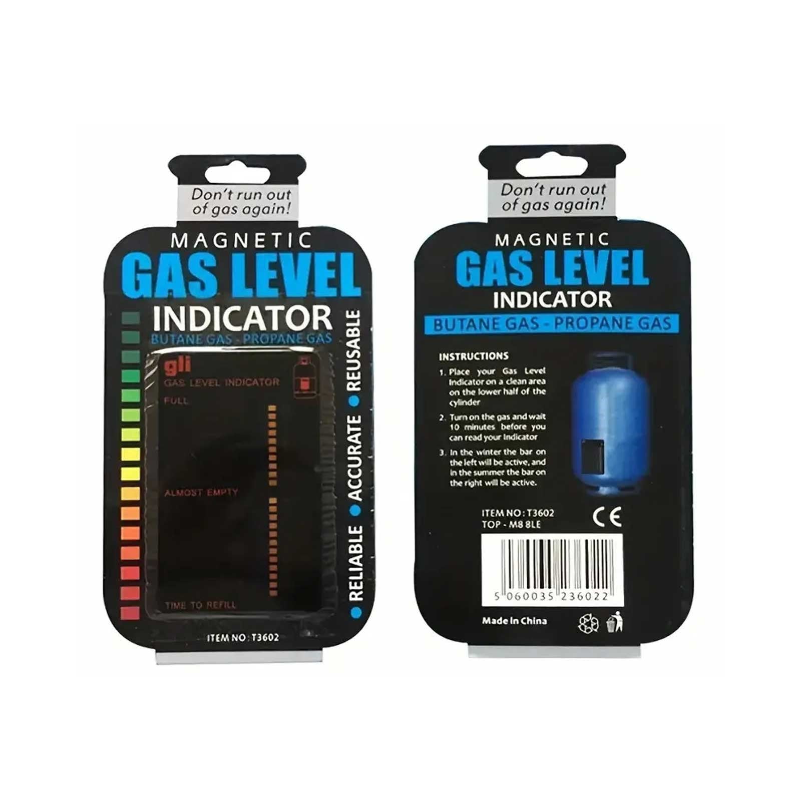 Pedty 1X Gas Tank Test Card,Level Indicator Reusable Propane Fuel Level ...