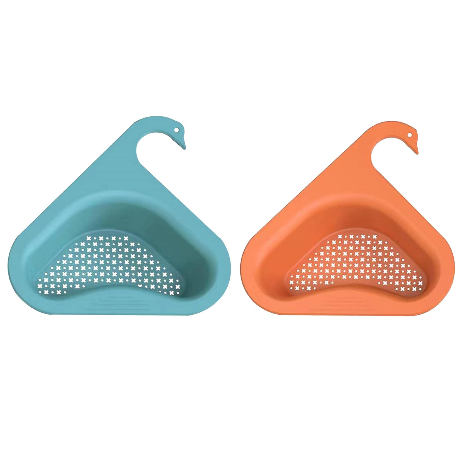 Pedty 2 Baskets，Drain Rack 2 Pcs Kitchen Sink Organizer, Sink Filter ...