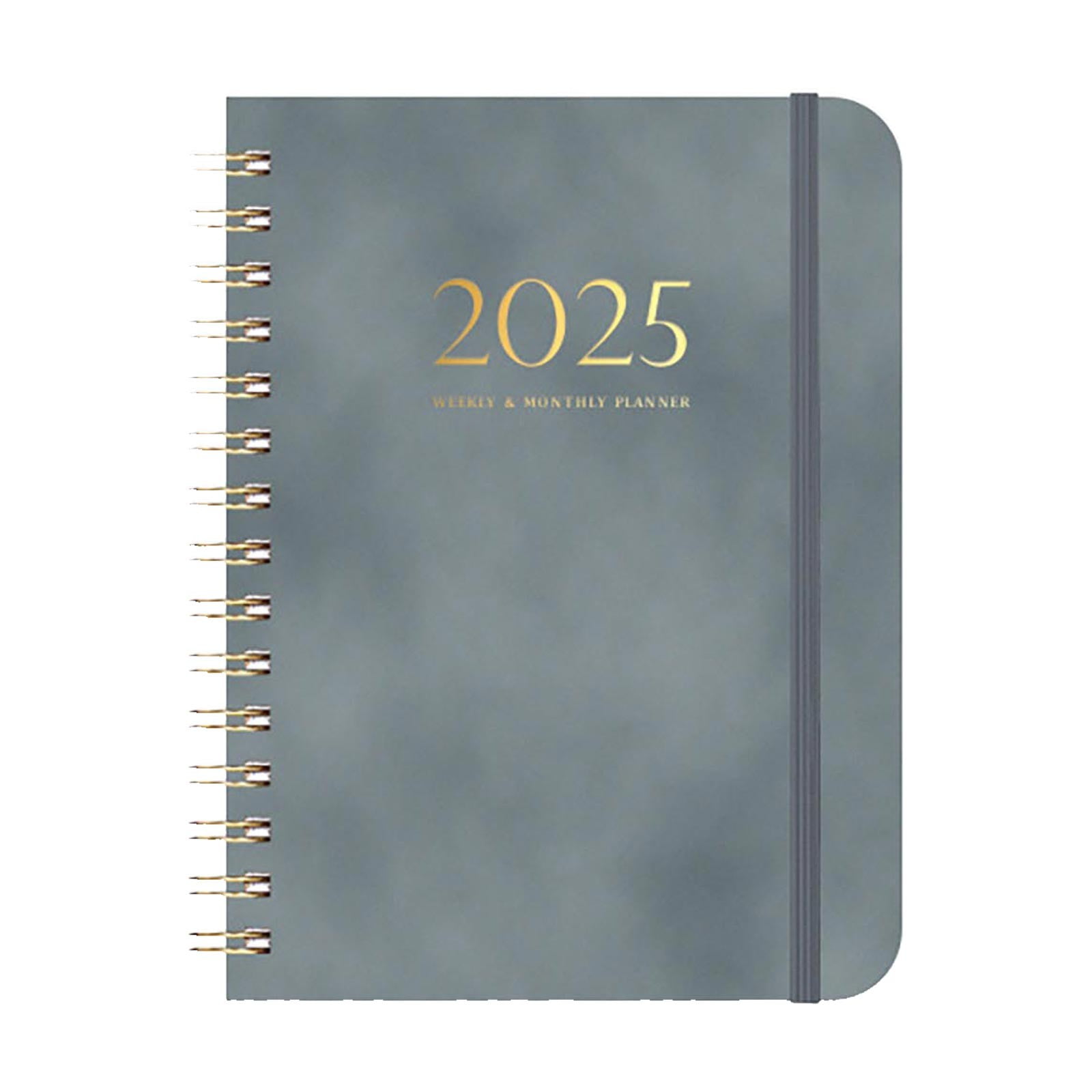 Pedty 2025 Leather Planner,Black Organizer,2025 Leather Bound Planner ...