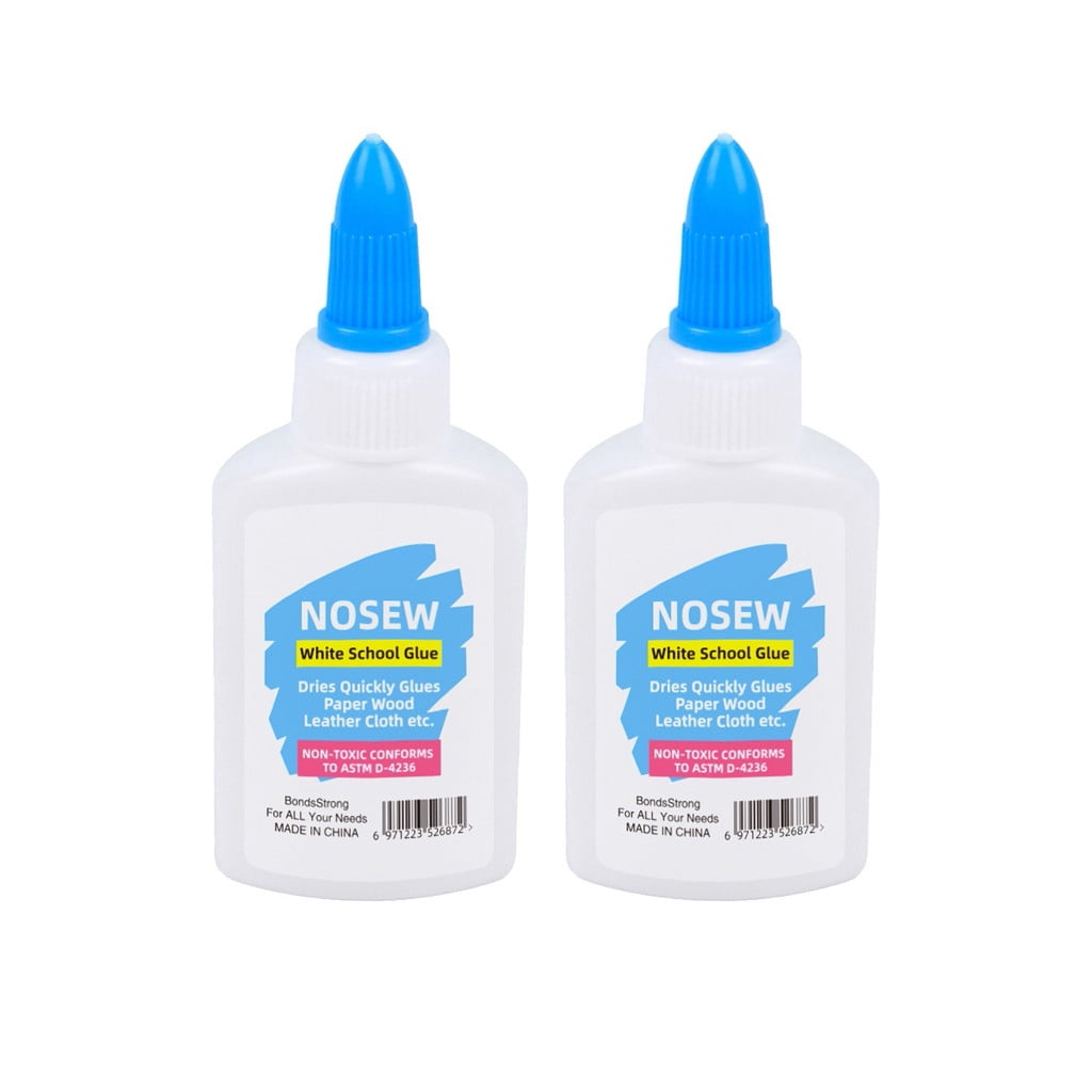 Pedty 2X Fabric Glue,Ultra-stick Sew Glue Kit Secure Stitch Liquid ...