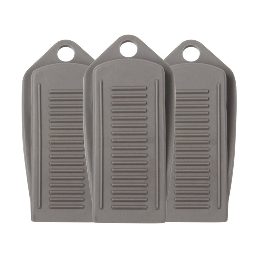 Pedty 3×Door Stops,Door Stop Rubber Flexible Door Stop Wedge 3-Piece ...