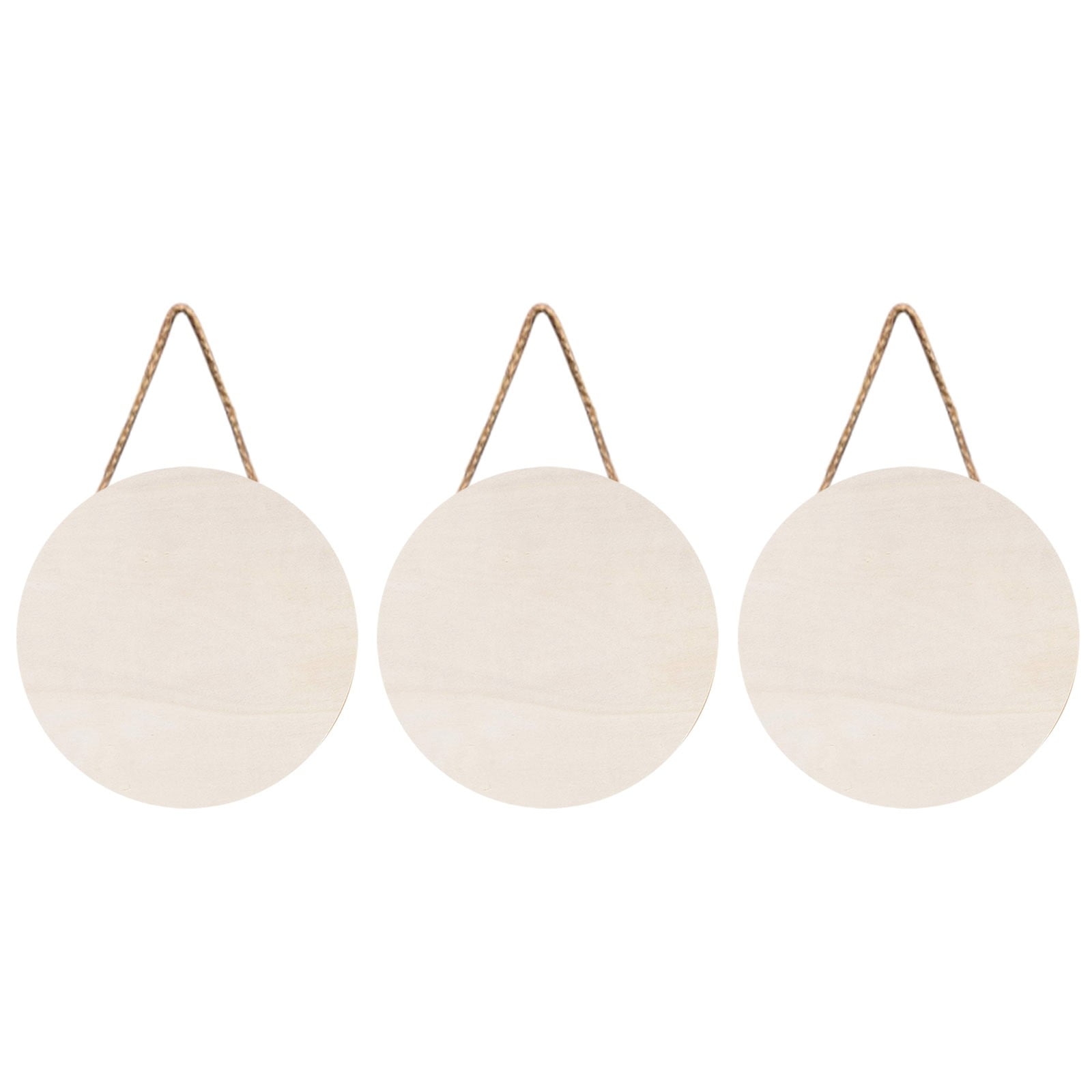 Pedty 3Pc Round Wood Chips (Wood Chips Have Ropes),for DIY Unfinished ...