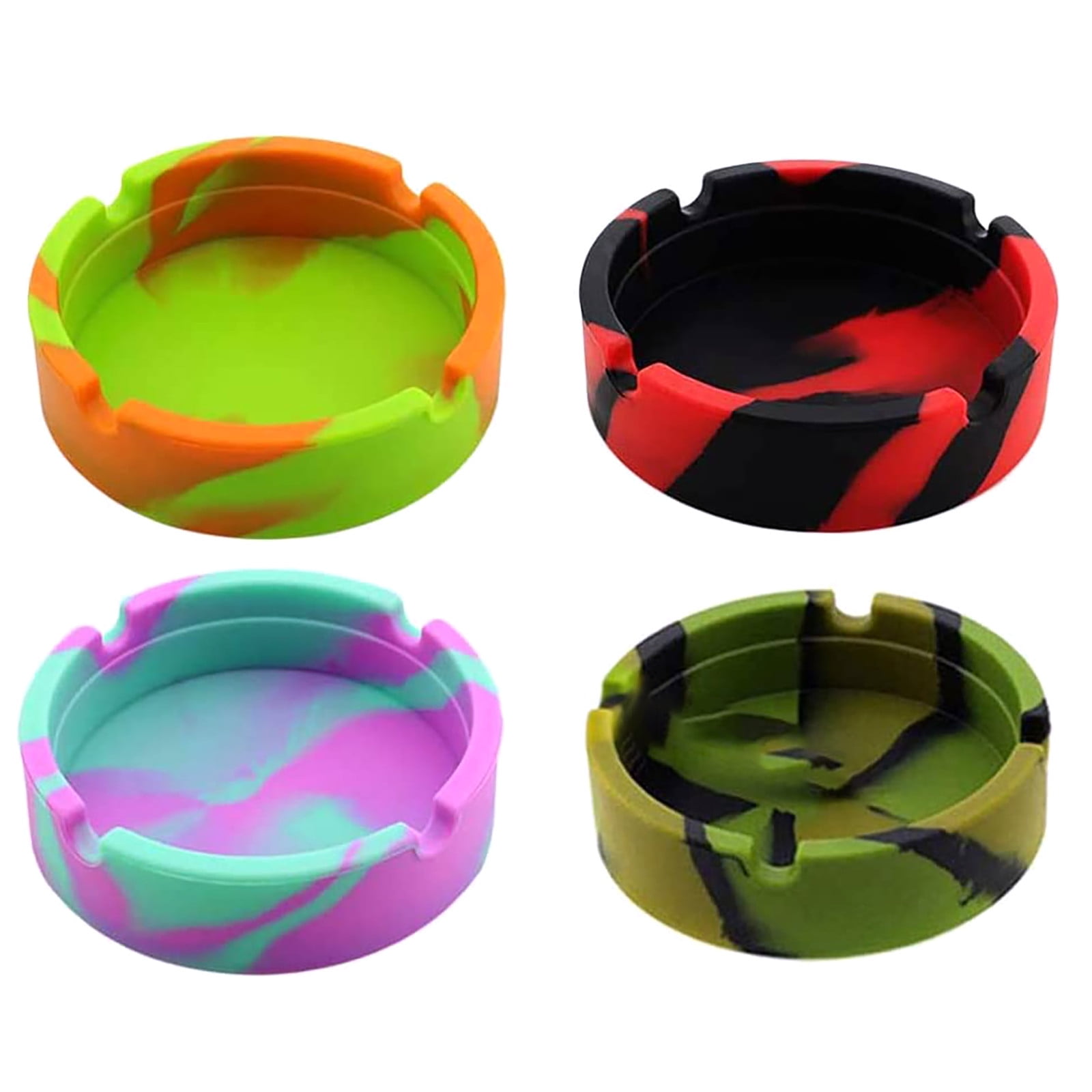 Pedty 4X Silicone Ashtray,Ceramic AshtraySiliconePatio Decoration ...