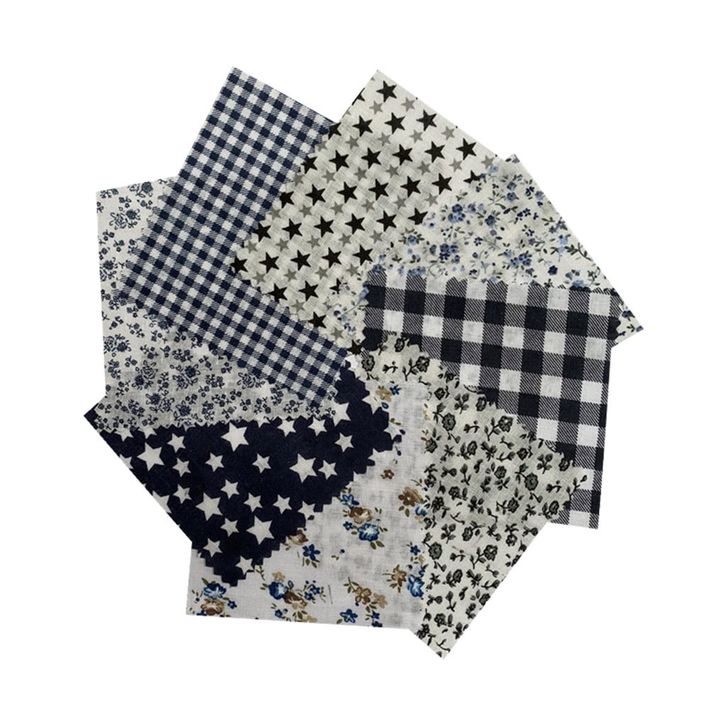 Pedty 8Xcotton,DIY Hand Stitched Children's Cotton Printed Small Floral ...