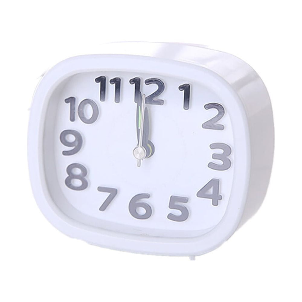 Pedty Alarm Clock Wall Clocks Rectangle Small Bed Compact Travel Quartz ...