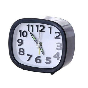 Mainstays Green Mini Analog Alarm Clock, Compact Quartz Timepiece with ...