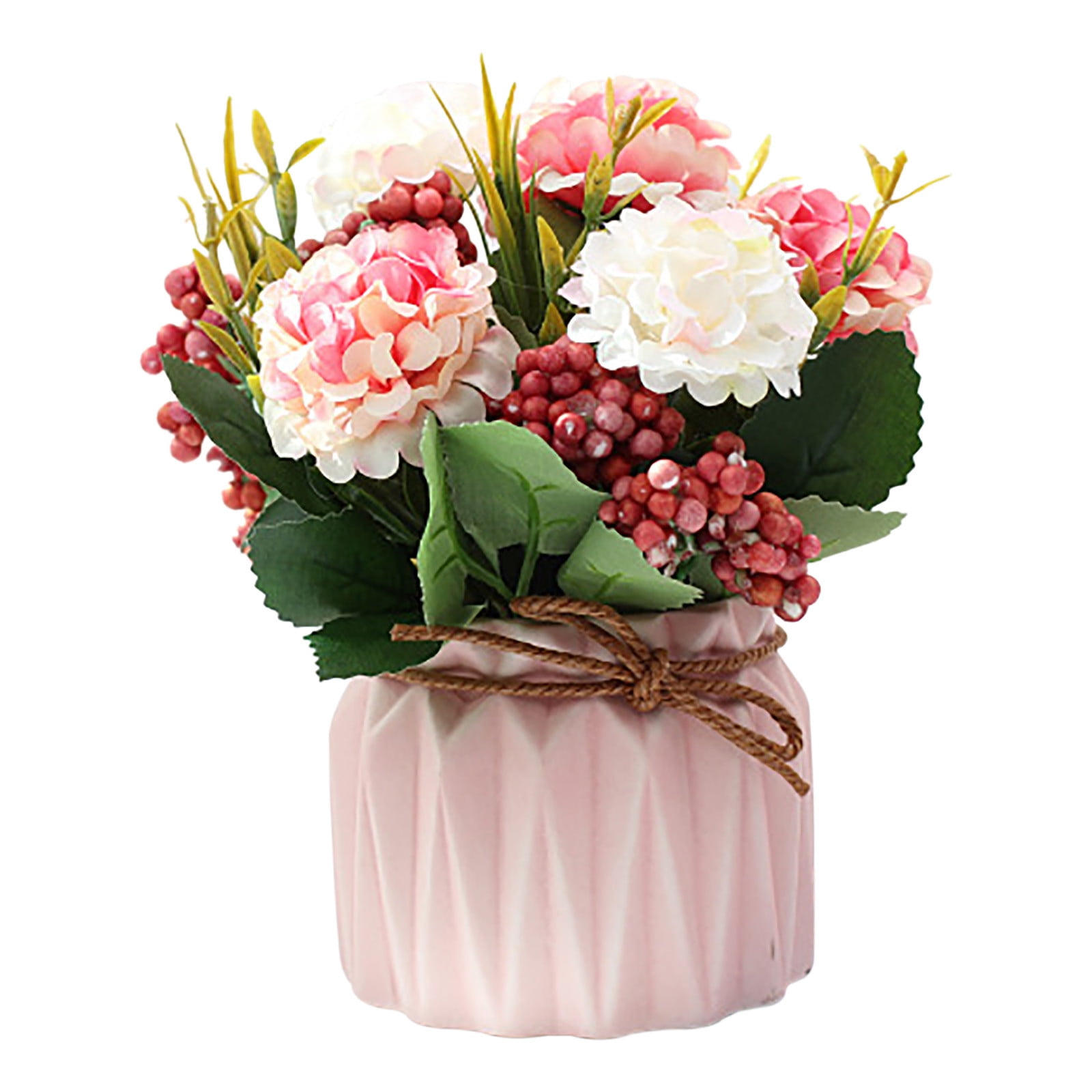 Pedty Desktop Ornament Fake Pot Simulation Tree Green Succulents Plant ...