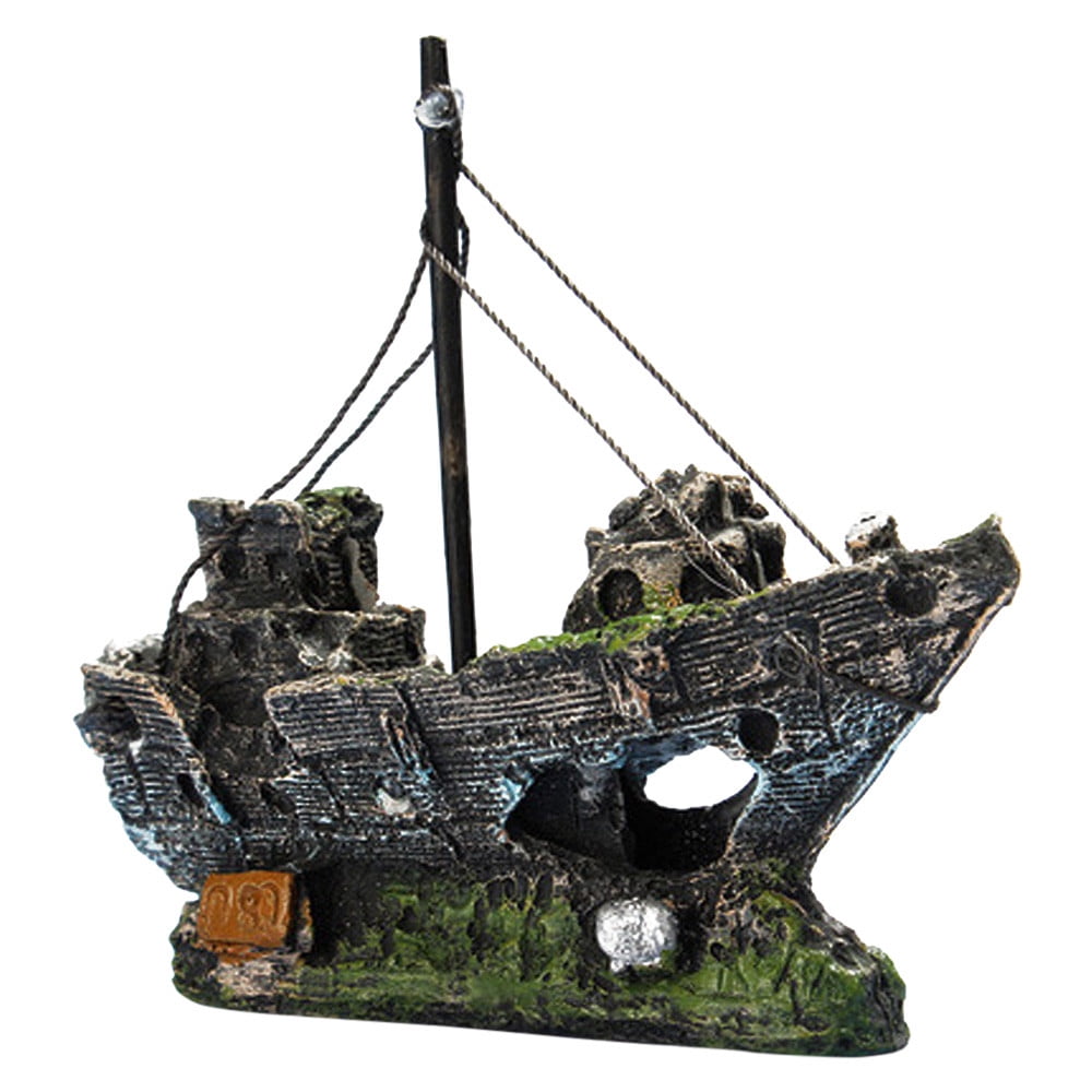 Pedty Fish Tank Decoration - Aquarium Accessories,Shipwreck Decor ...