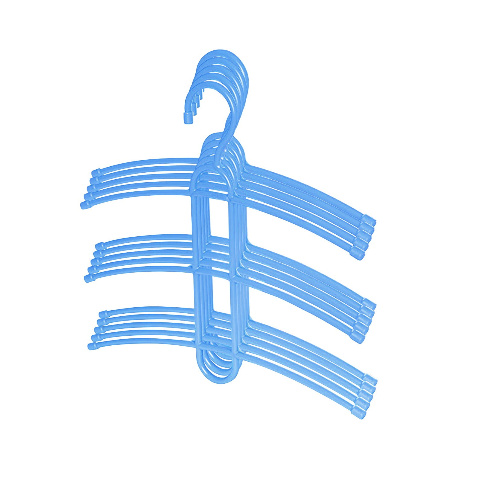 Pedty ,,Multiple Shirt Hangers In One Space Saving Plastic 5 Pack ...