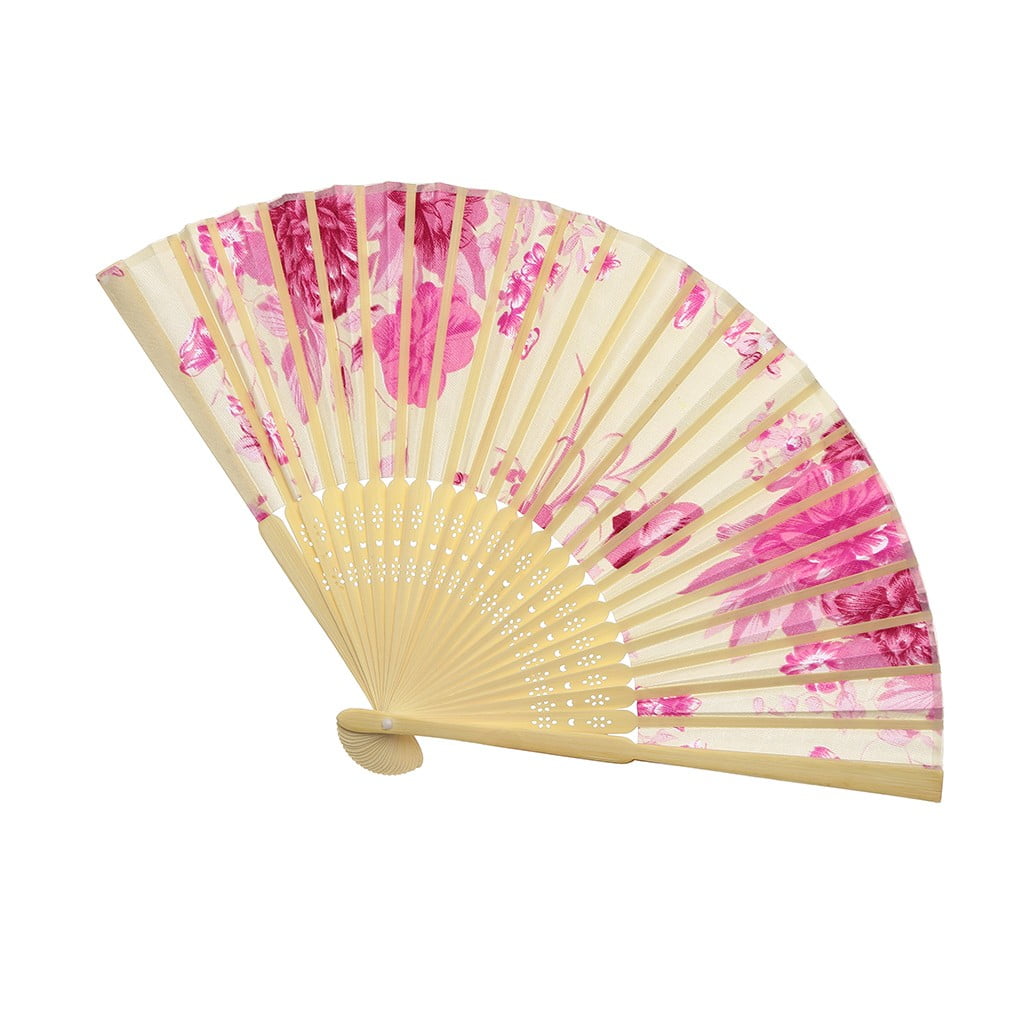 Pedty Paper Hand Fans for Women,Hand Fans Ladies,Vintage Bamboo Folding ...
