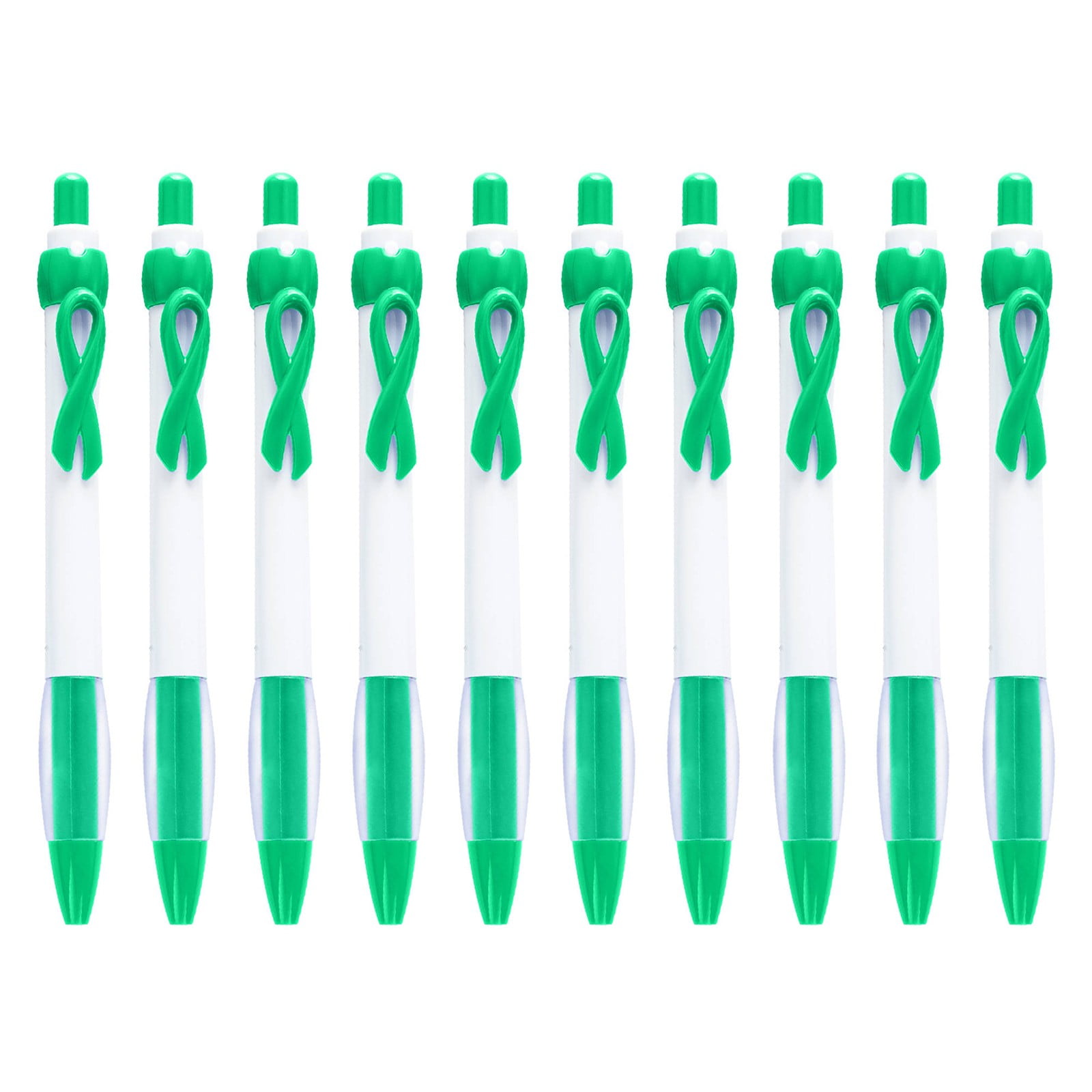 Pedty Pen,10 Pcs Ribbon Retractable Gel Roller Pen Breast Cancer ...