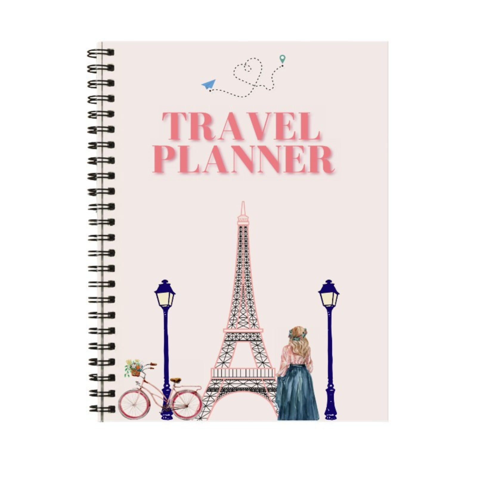Pedty Pink Travel Planner Notebook,Travel Journal for Women & Men ...