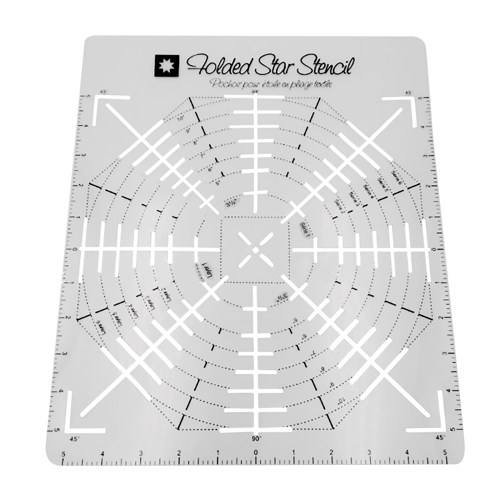 Pedty Sewing Template,8 Inch Mat Template,Sewing Ruler, Folded Star ...