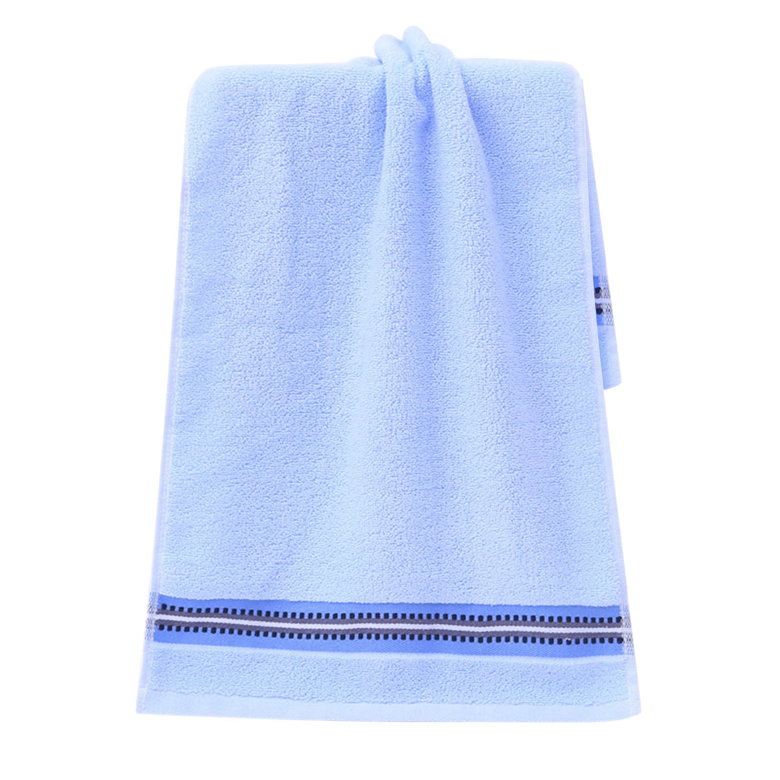 Pedty Striped Cotton Bath Towel Sets, A-Light Blue - Walmart.com