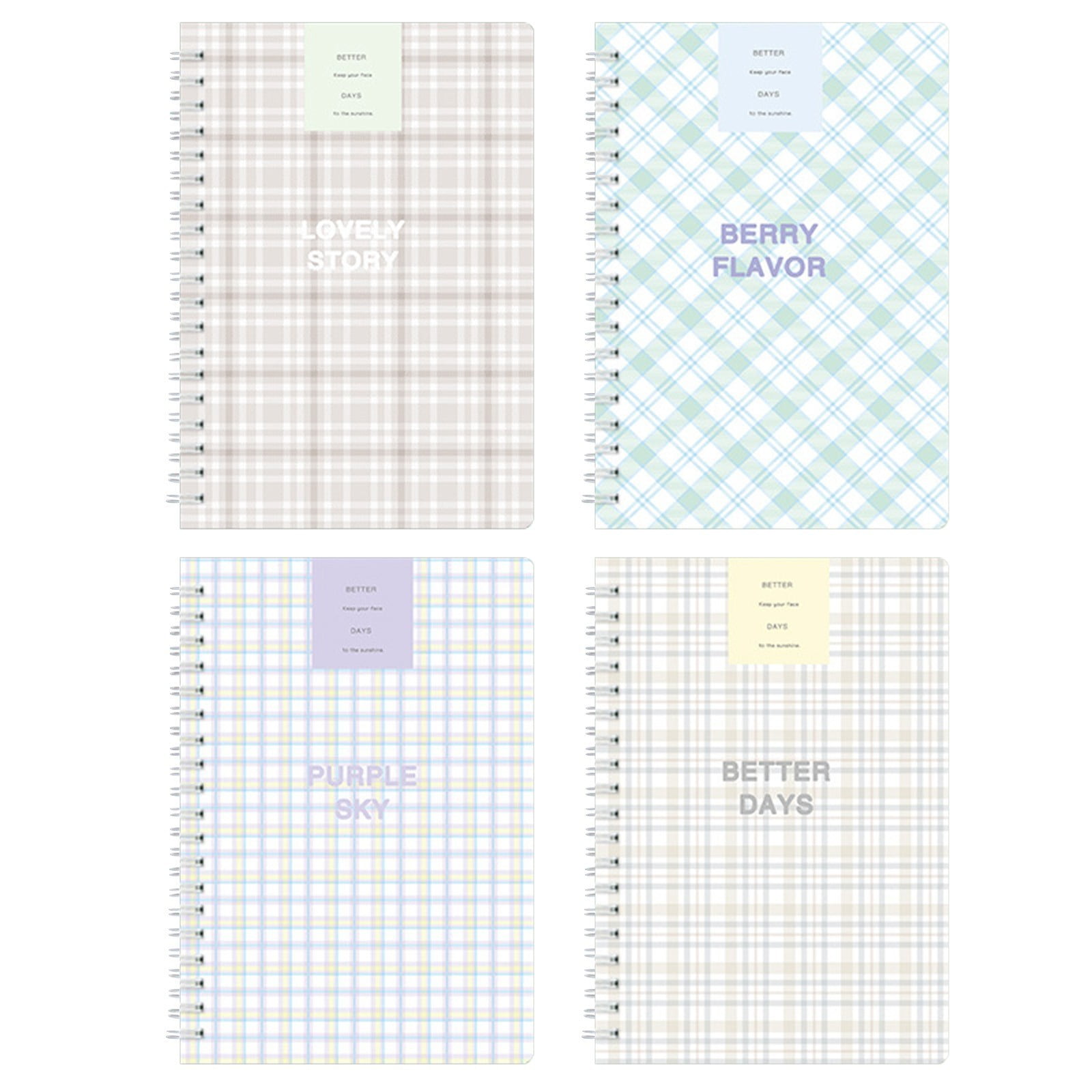 Pedty Thick A5 Notebook,Side Flip Coil,A5 Flip Coil Notebooks 4 Pack ...