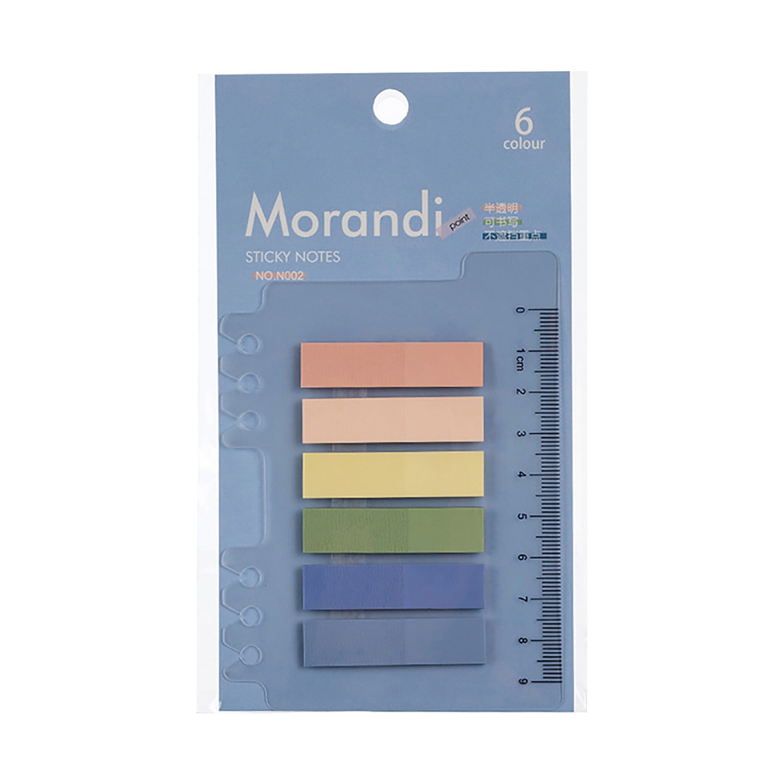 Pedty Transparent Sticky Note Bookmark,Blue Card Memo,Sticky Labels ...