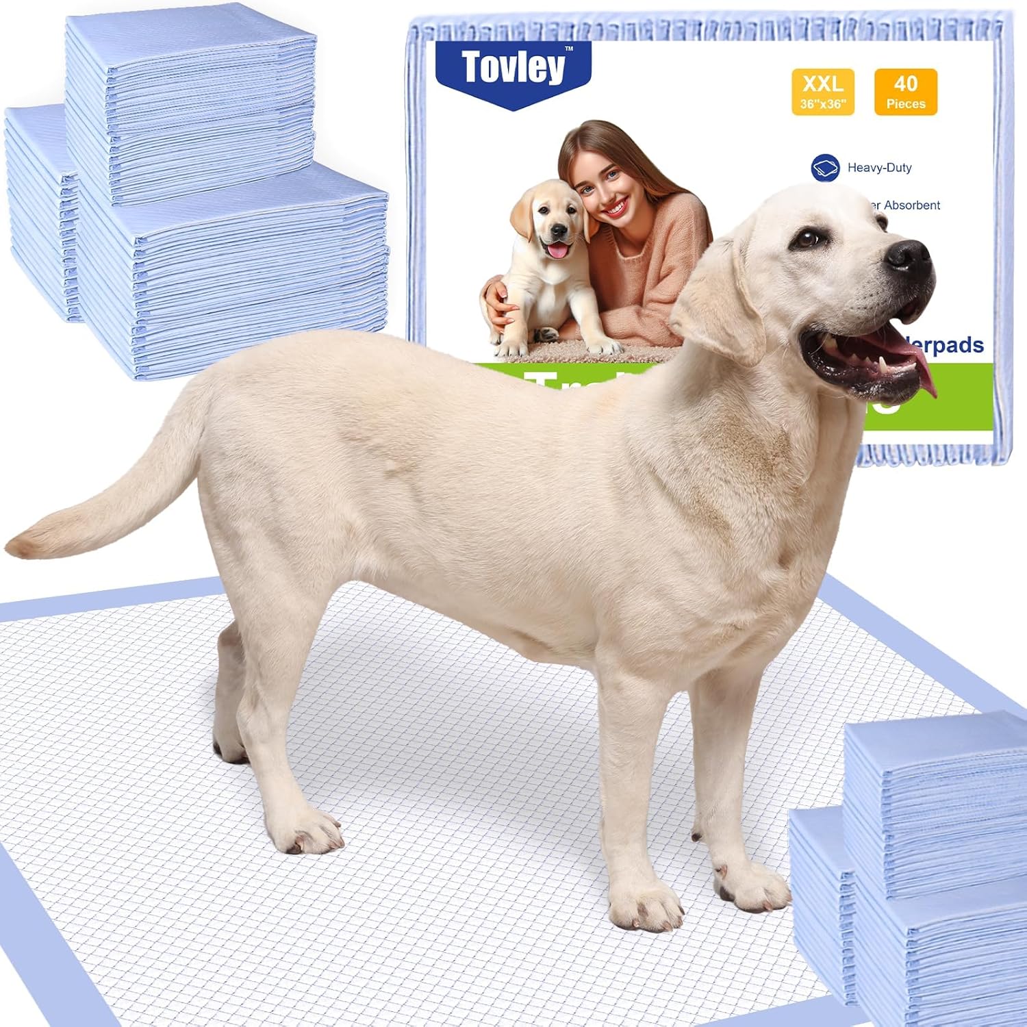 Pee Pads for Dogs Extra Large 36x36, Thick 6-Layer Super Absorbent XXL ...