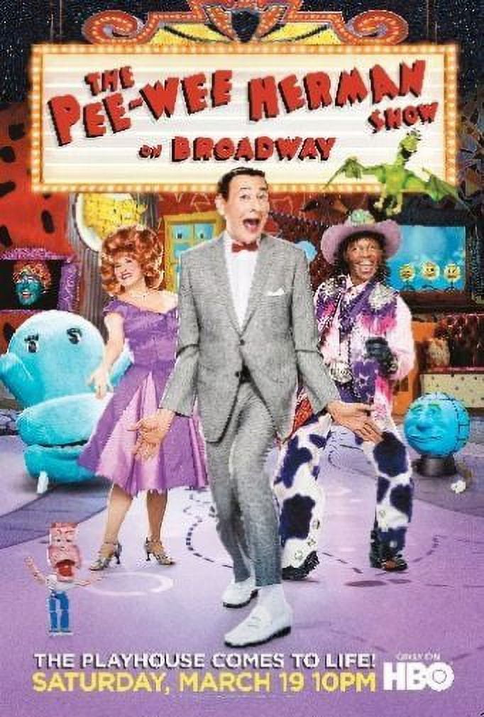 Pee Wee Herman Broadway Poster 24inx36in Art Poster 24x36 Multi-Color ...