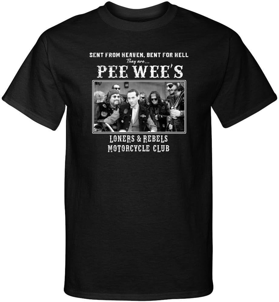 Pee Wee Herman Loners and Rebels Motorcycle Club Graphic Tee Shirt ...