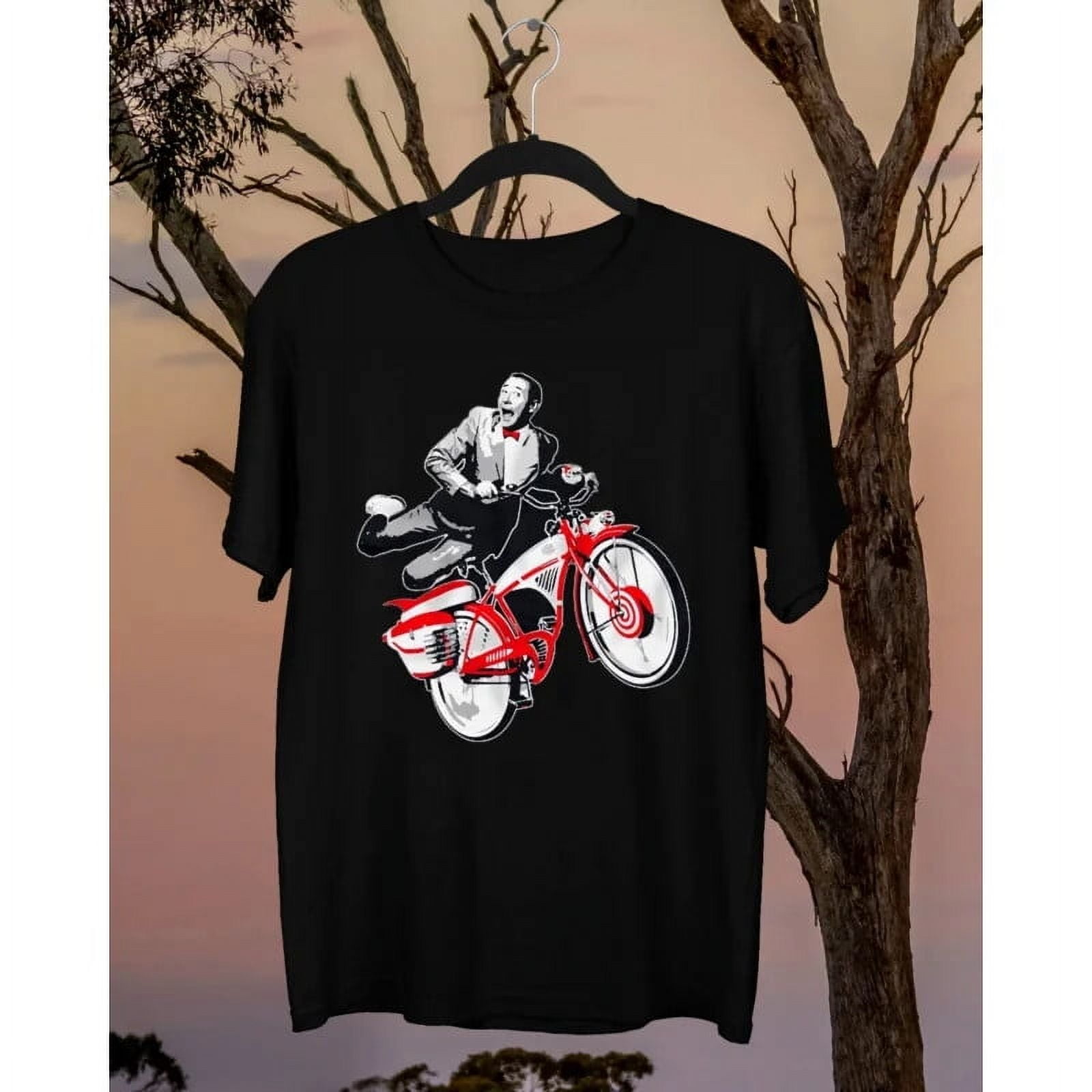 Pee Wee Herman's Big Adventure Bike Black All Size Shirt - Walmart.com