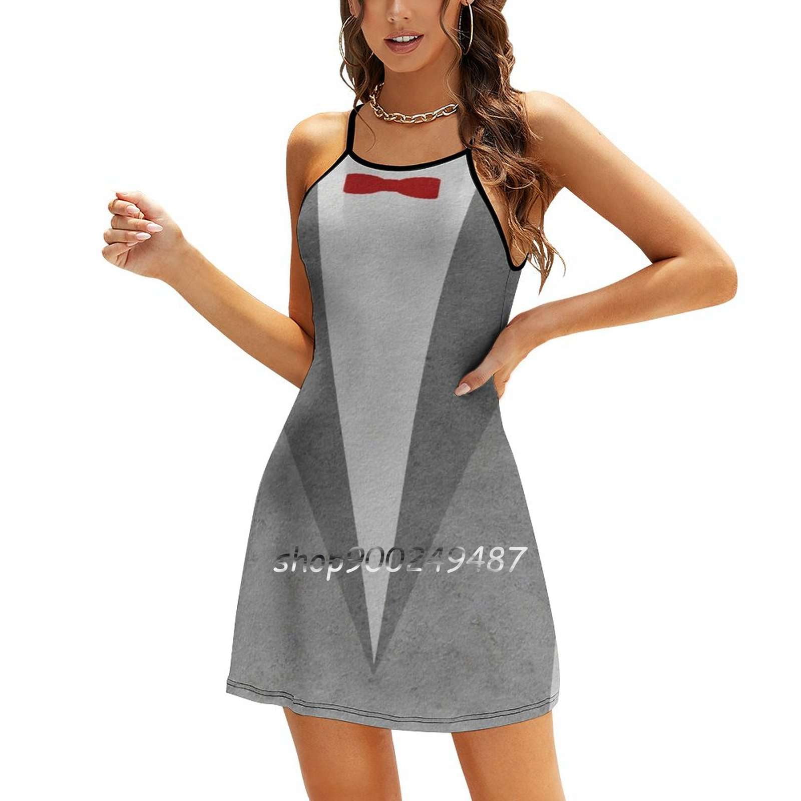 Pee-Wee'S Big Adventure Square Neck Dress Cute Loose Print Dresses ...