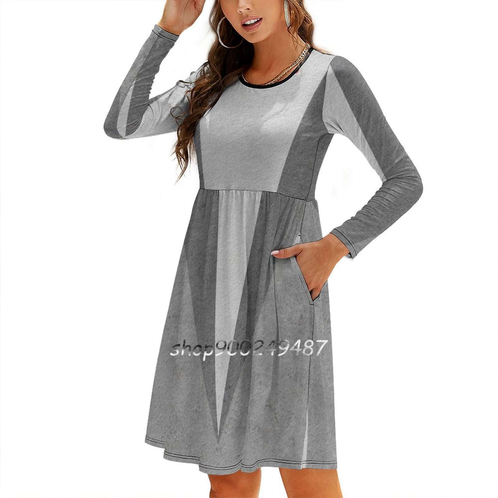 Pee-Wee'S Big Adventure Square Neck Dress Cute Loose Print Dresses ...