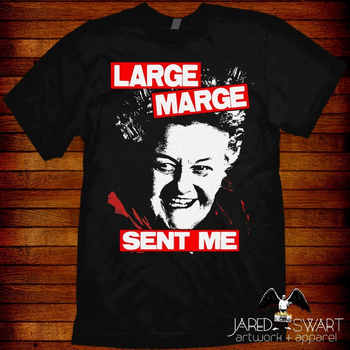 Pee Wee's Big Adventure Large Marge T-shirt 80s movie pee wee herman parody - Walmart.com
