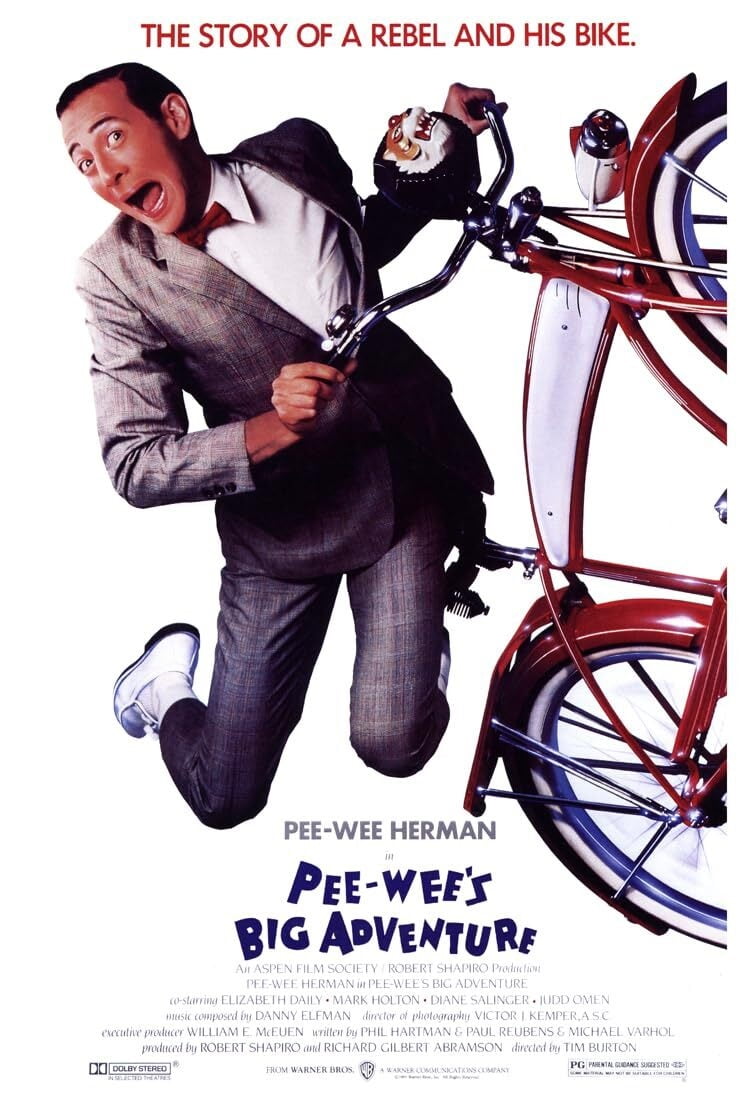 Pee Wee's Big Adventure Poster, Story of a Rebel, Pee Wee Herman, Art ...