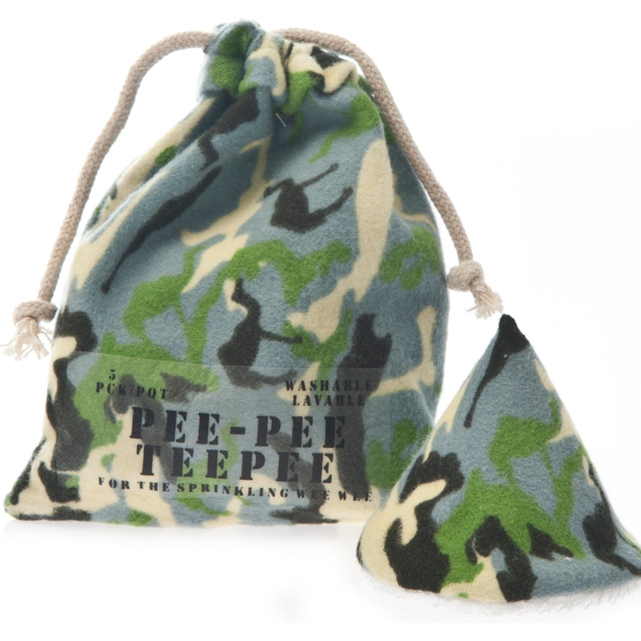 Pee-Pee Teepee Camo Green - Laundry Bag - Walmart.com