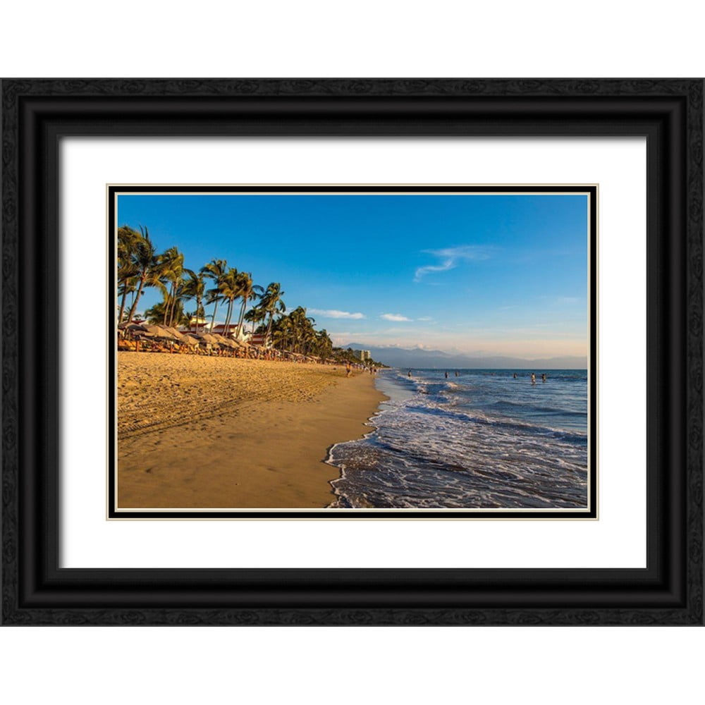 Peebles, Douglas 14x11 Black Ornate Wood Framed with Double Matting ...