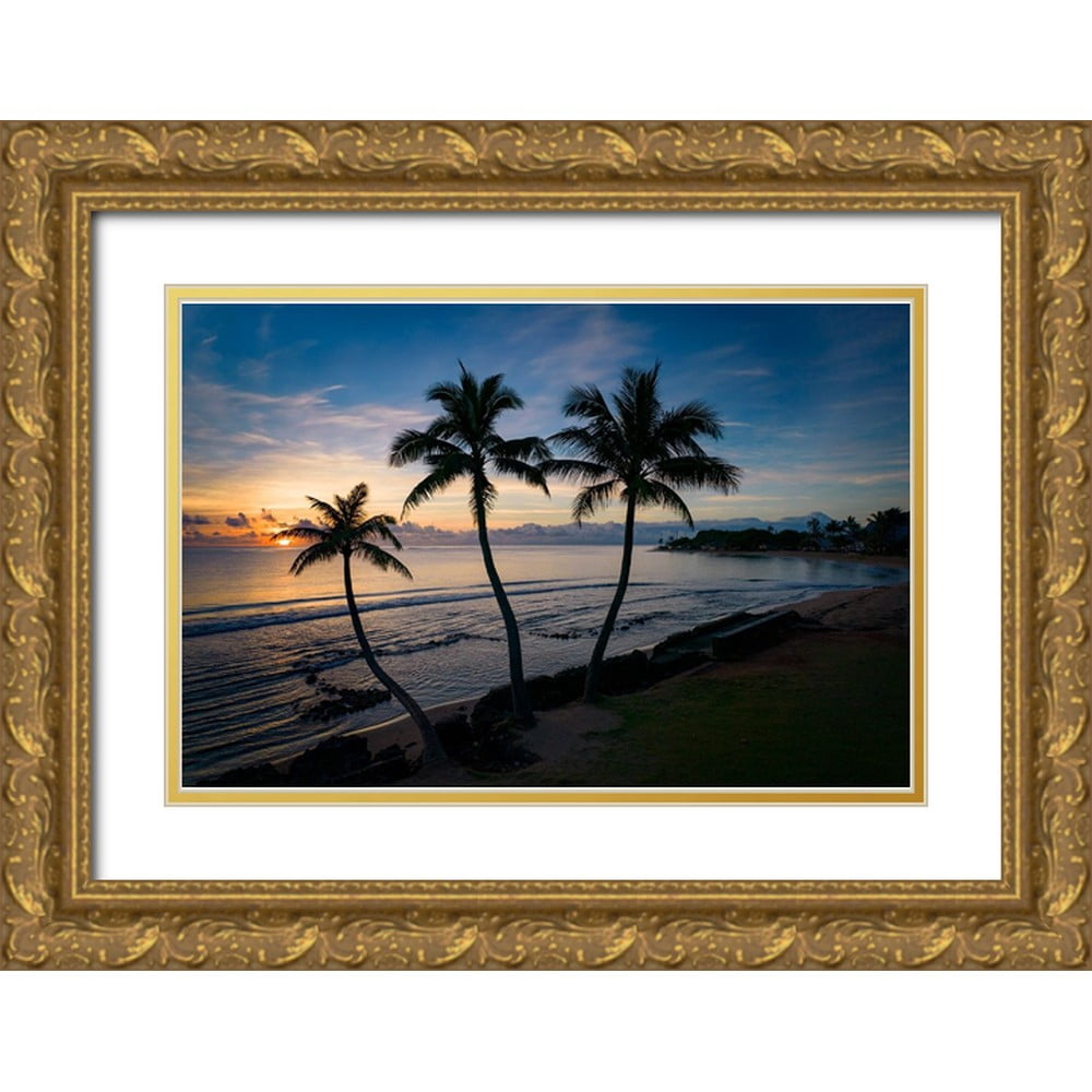 Peebles, Douglas 18x13 Gold Ornate Wood Framed with Double Matting ...