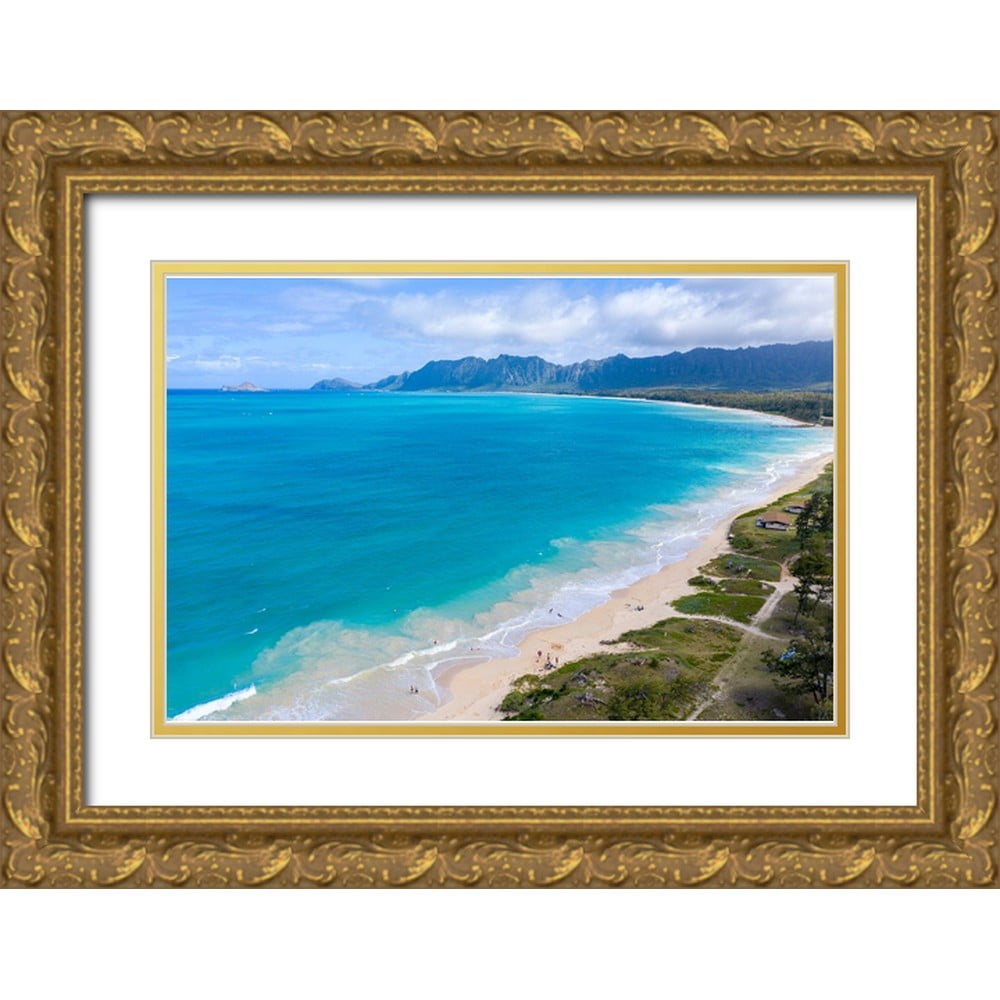 Peebles, Douglas 18x13 Gold Ornate Wood Framed with Double Matting ...
