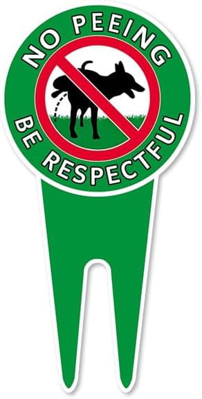 No Peeing/Pooping Be Respectful Dog Sign, Politely Reads Please Be ...
