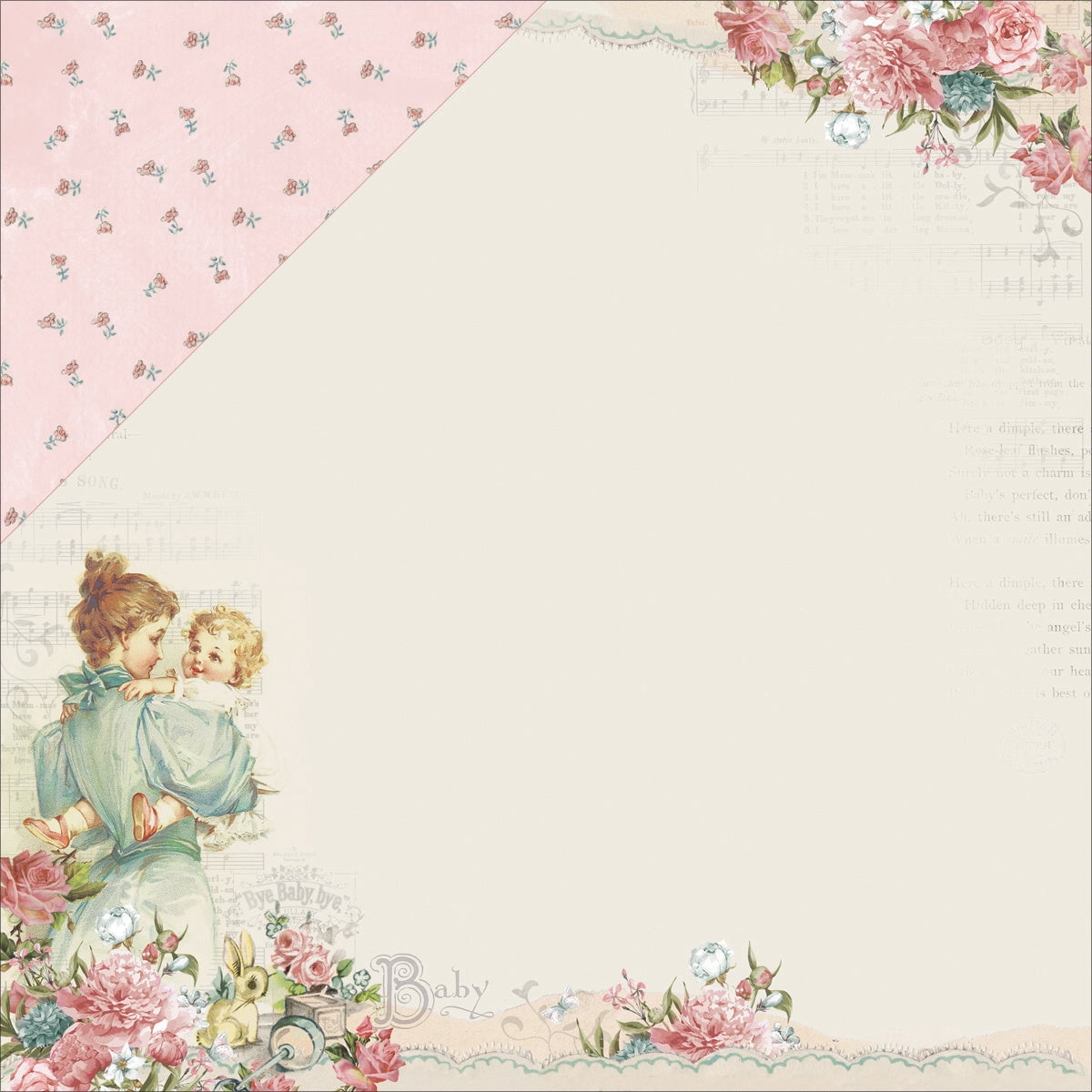 Peek A Boo 12 X 12 Inches Collection Double Sided Paper Infant ...