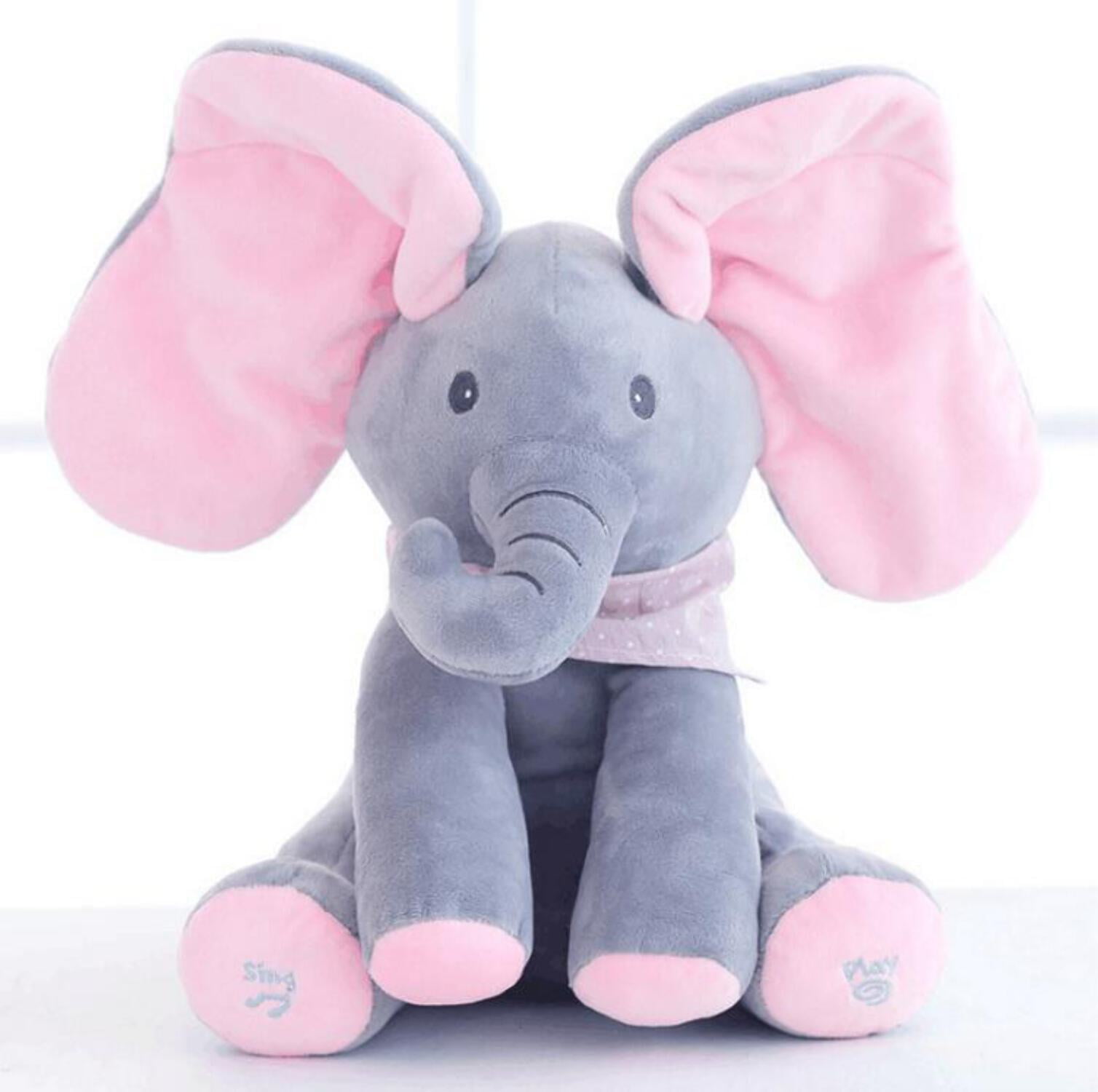 Peek-A-Boo Interactive Elephant Plush Toy - Walmart.com