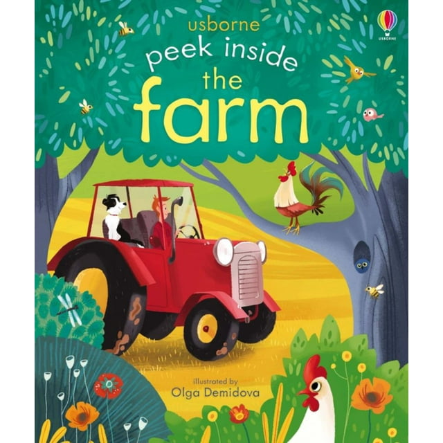 Anna Milbourne: Peek Inside the Farm (Board Book) - Walmart.com