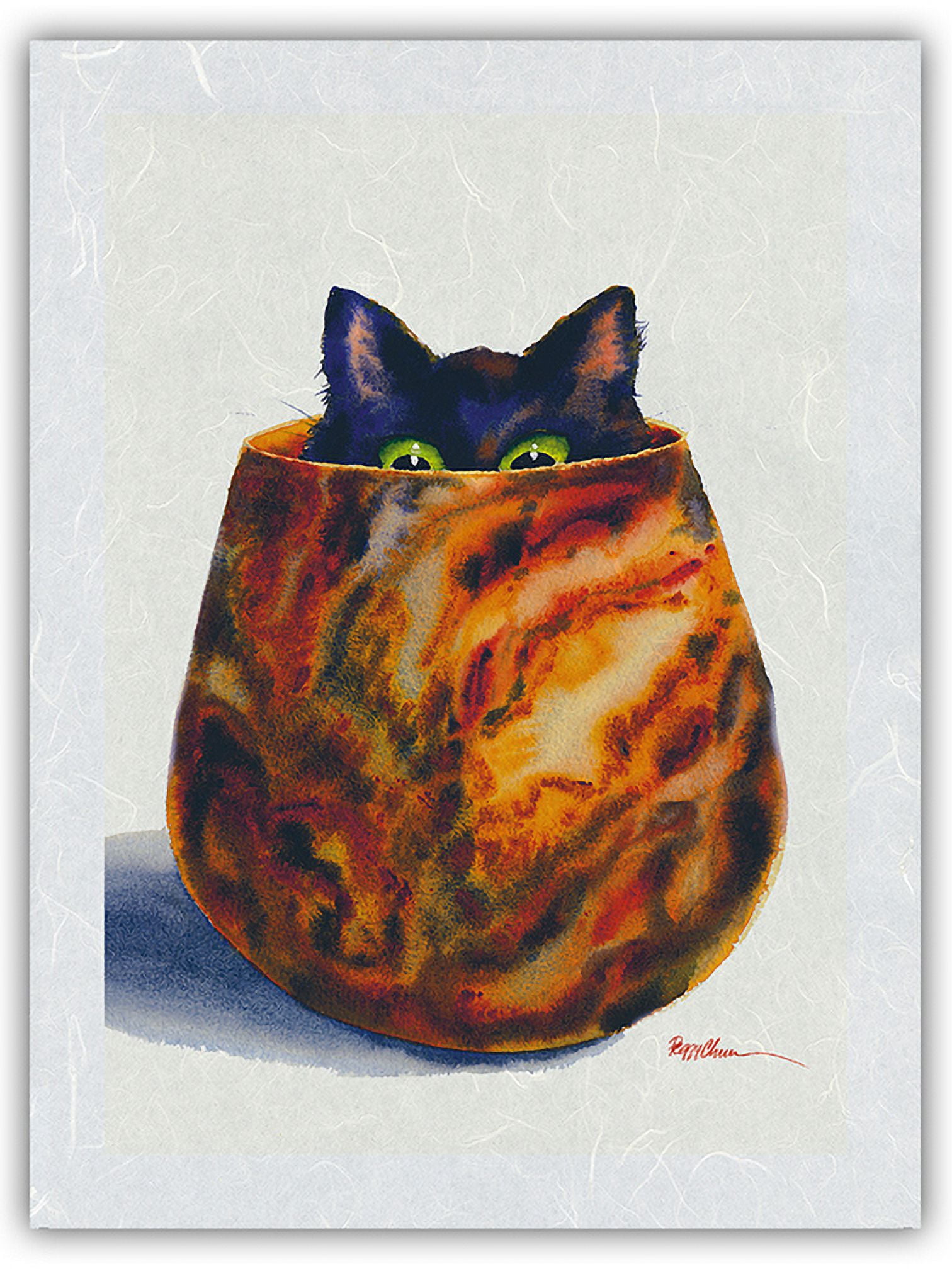 Peekaboo - Hawaiian Black Cat (ʻeleʻele Popoki) - Koa Wood Bowl - From ...