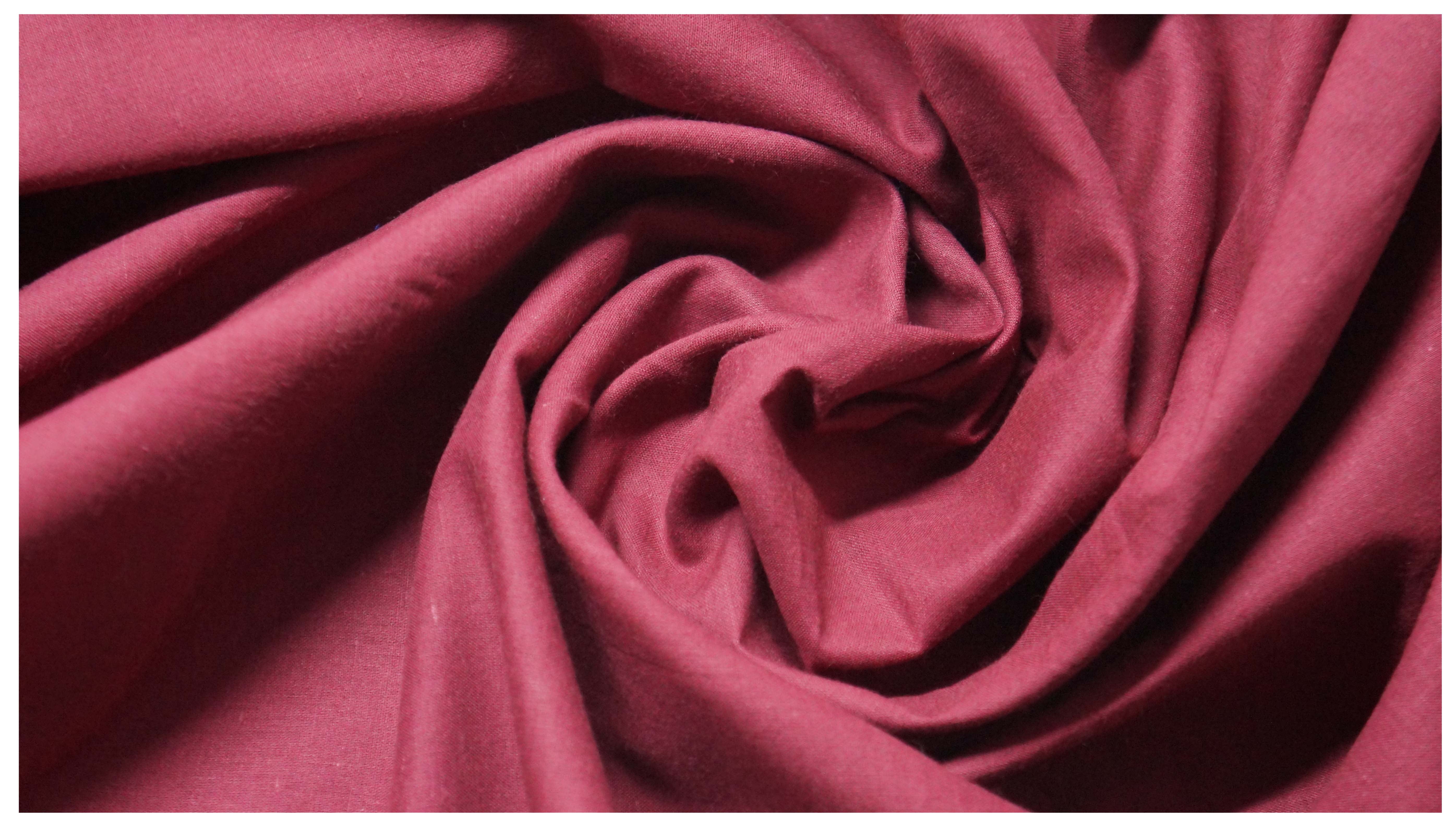 Peekde Plum Cotton Fabric Apperal 5 Meter Solid Material For Fashion ...