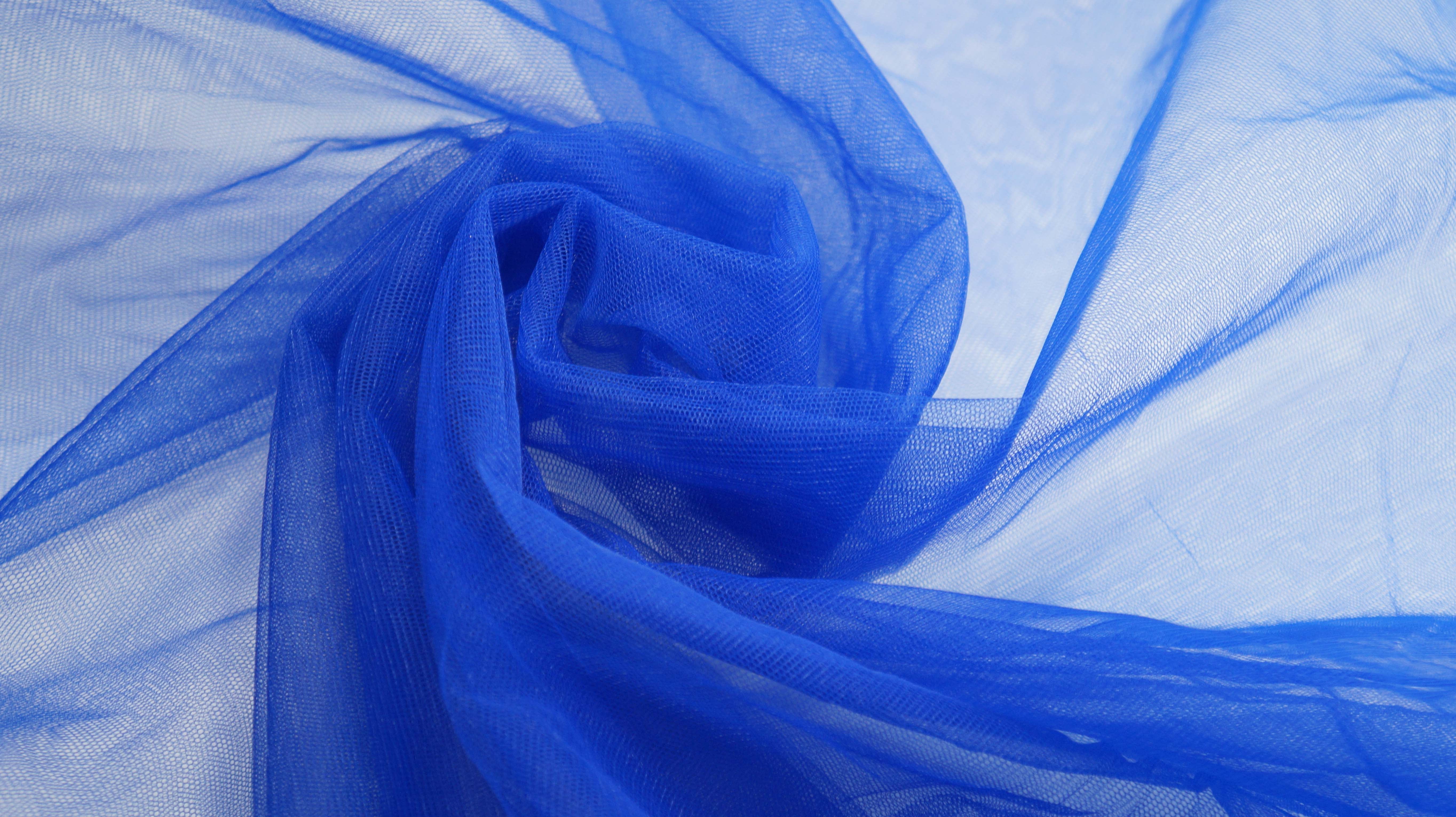 Peekdee 10 Meter Net Fabric Material With Royal Blue Color Apparel ...