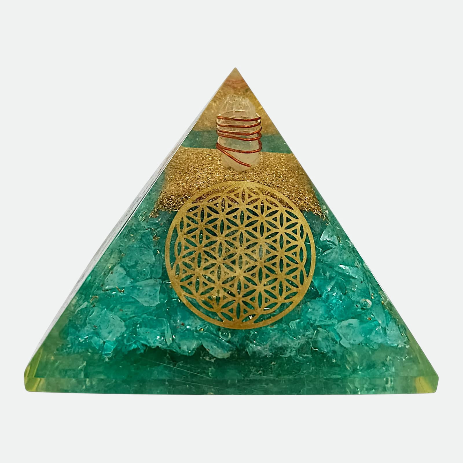 Peekdee Apatite Crystal Pyramid Healing Energy Gemstone Orgone Pyramid ...