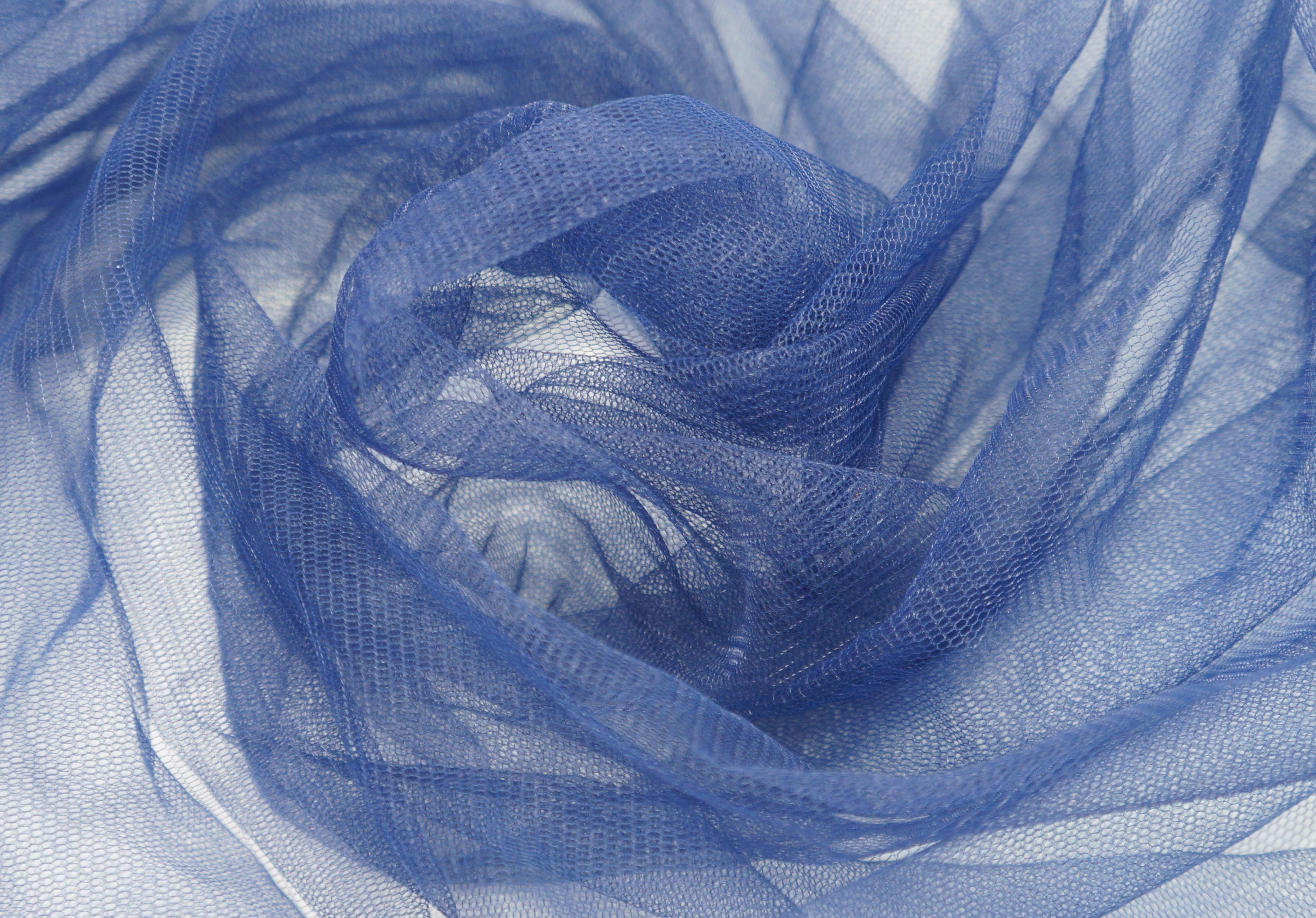 Peekdee 5 Meter Net Fabric Material With Navy Blue Color Apparel ...