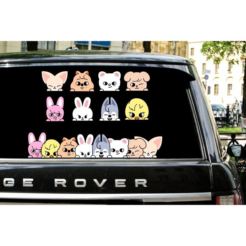 Peeker Vinyl Car Decals - 4.5" & 9" Width Characters for Personalizing ...