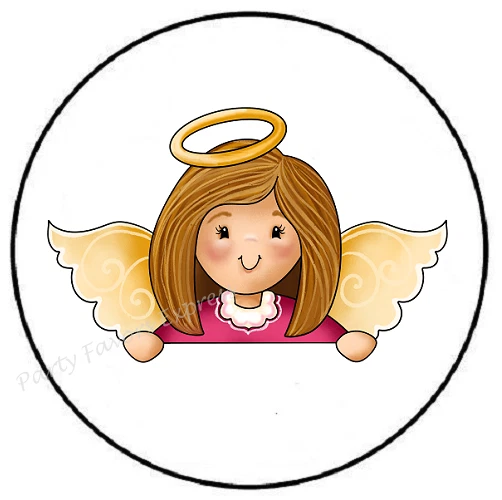 Peeking Angel Christmas Stickers Party Favors Phone Decal Water Bottle ...