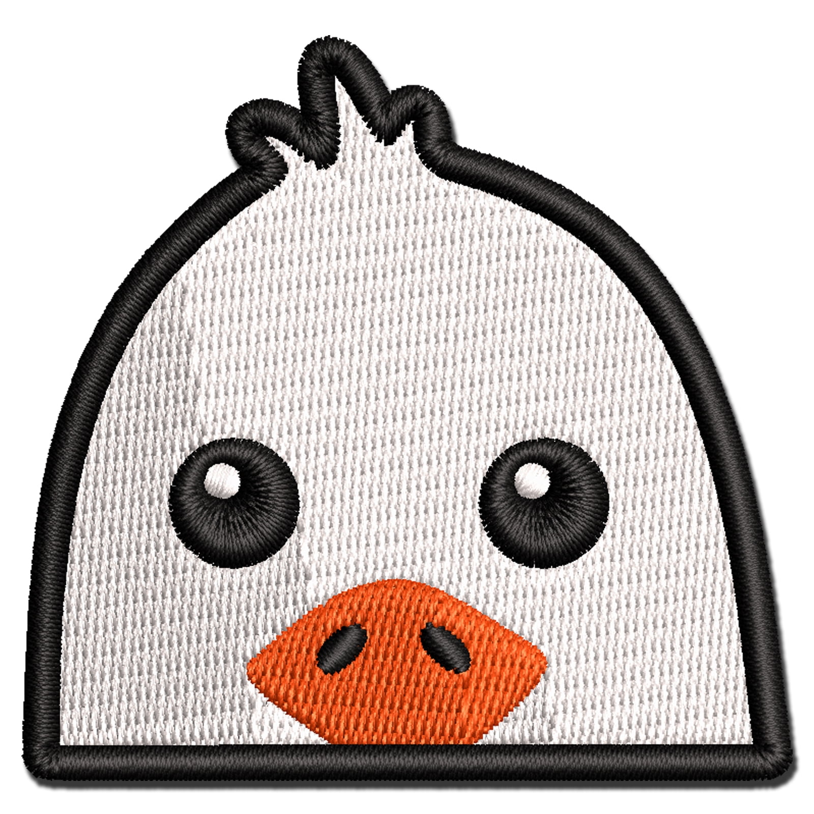 Peeking Bird Seagull Applique Multi-Color Embroidered Iron-On Patch - 2 ...